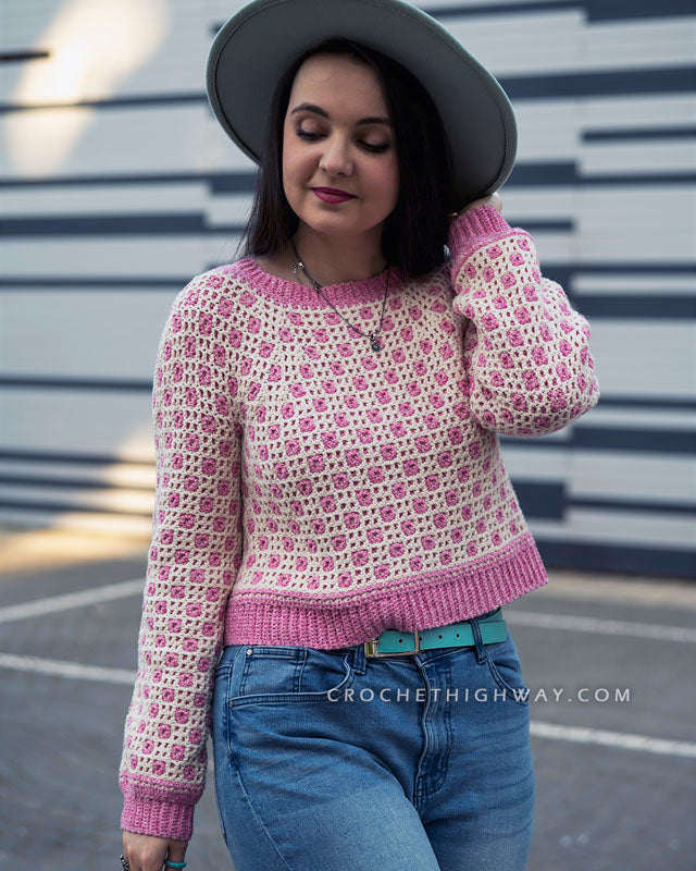 Tic Tac Toe Sweater – CrochetHighway