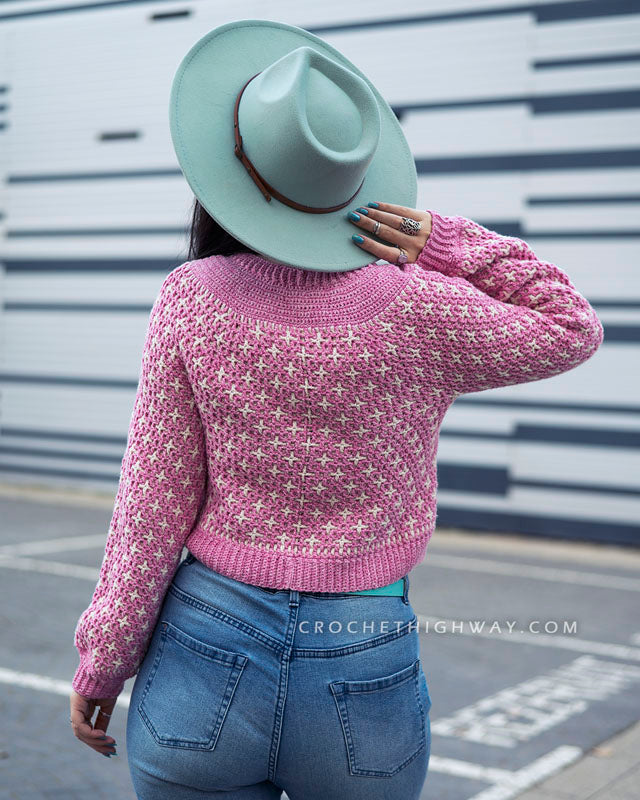 Tic Tac Toe Sweater – CrochetHighway