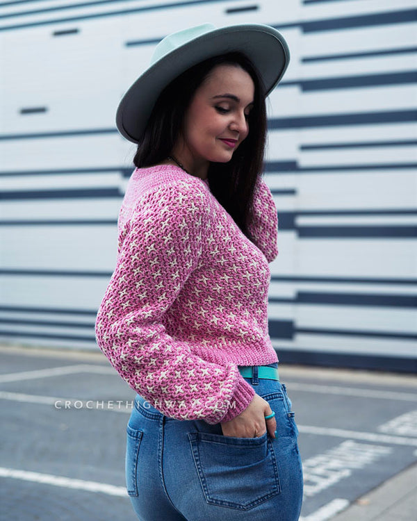 Tic Tac Toe Sweater – CrochetHighway